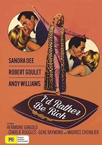 I'D RATHER BE Rich (DVD) Sandra Dee Robert Goulet Andy Williams Charles ...
