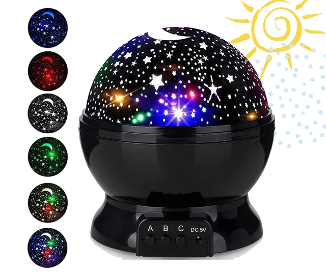 ROTATING LED GALAXY Starry Night Light Projector Star Sky Moon Lamp Usb ...
