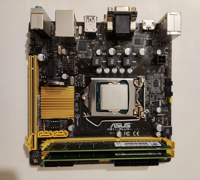 ASUS H81I-PLUS MINI-ITX Motherboard I5-4590T CPU 16GB DDR3 240GB SSD ...