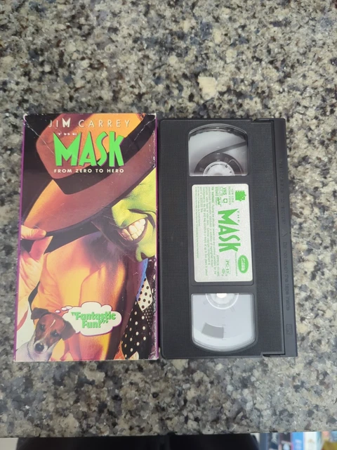 THE MASK (VHS, 1995) Vintage Jim Carrey VHS Comedy Family Movie Working ...