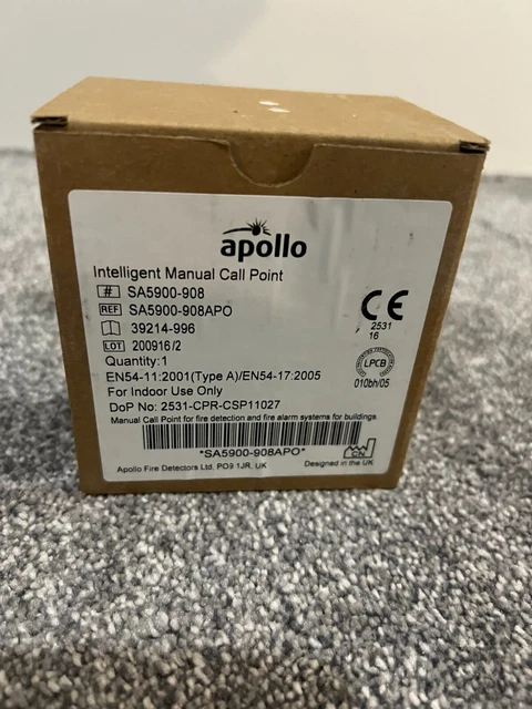 APOLLO SA5900-908APO XP95 Intelligent Addressable Manual Call Point (58 ...