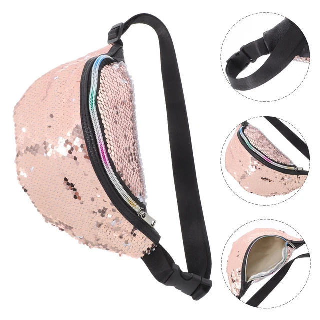 OUTDOOR SEQUIN PACK Belt Bag Sports Chest Sparkly Purses for Women $19. ...