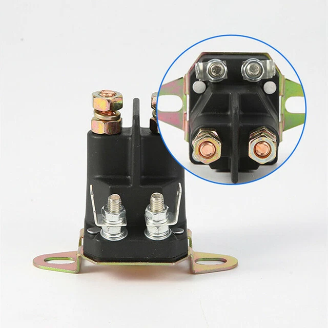 STARTER RELAIS 4 Polig Magnetschalter Starterrelais Aufsitzmäher ...