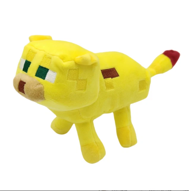 24CM YELLOW CAT Minecraft Plush Toys Stuffed Pillow Doll Figure Kid ...