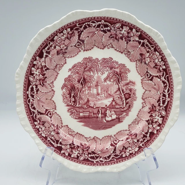 MASON'S PATENT IRONSTONE China Red Pattern Vista England 10 3/4" Dinner ...