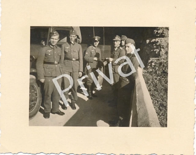 FOTO WK2 GEBIRGS-ARMEEKORPS XIX Narvik Gespräche Soldaten Lkw Norwegen ...