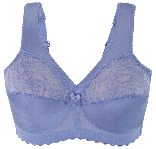 GLAMORISE MAGIC LIFT Bra 46H (COMFORT-STRAPS) Wireless (SUPPORT) LACE ...
