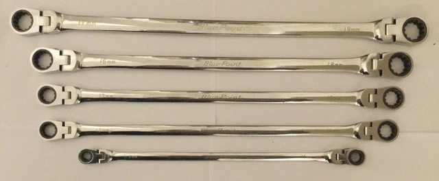 BLUE POINT EXTRA Long Double Box Flex Head Spanner BOERMLF Set of 5. £ ...