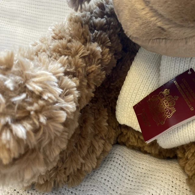BHS LARGE PLAYFUL Pals Passport Brown Puppy Dog Scarf Soft Plush Toy 19 ...
