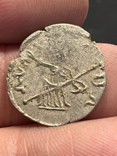 ANTICA MONETA ARGENTO Romano Denario Di Filippo Come Casar Roma, 19Mm 2 ...