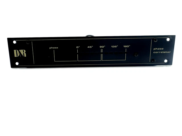 D & R Phase Correlation Meter 1990 Vintage Half Rack Correlator ...