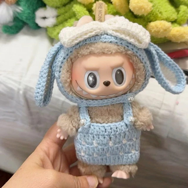 POPMART LABUBU THE Monsters Plush Doll Cute Cartoon Handmade Clothes ...