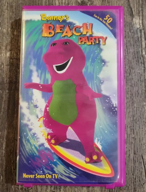 BARNEY'S BEACH PARTY VHS Tape Never Before Seen On TV Sing Along Songs ... BARNEY'S BEACH PARTY VHS Tape Never Before Seen On TV Sing Along Songs ...