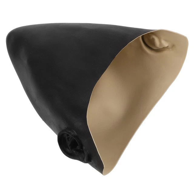 BALD HEAD CAP: Reusable Black Bald Cap For Halloween - Latex Costume ...