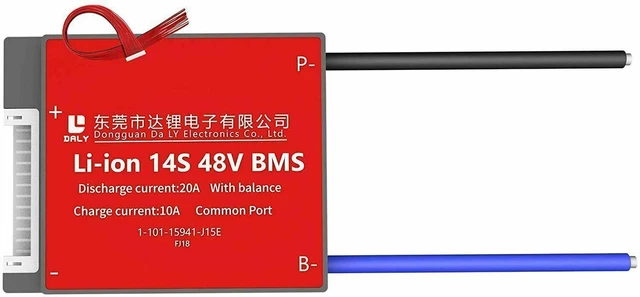 LI-ION BMS PCB 14S 48V 20A Daly Balanced Waterproof Battery Management ...