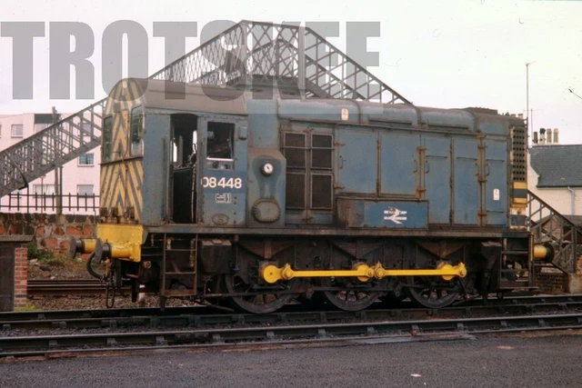 35MM SLIDE BR British Railways Diesel Loco Class 08 08448 Ayr 1977 ...