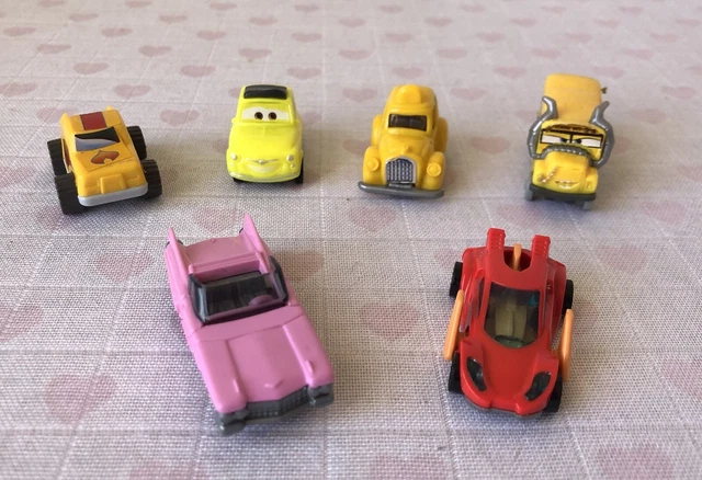 6 X KINDER Surprise mini Cars Bus Vehicle Assorted Small Toy lot Used ...