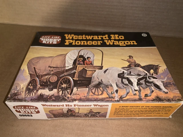 VINTAGE LIFE LIKE Hobby Kits Westward Ho Pioneer Wagon Model Kit 09683 ...