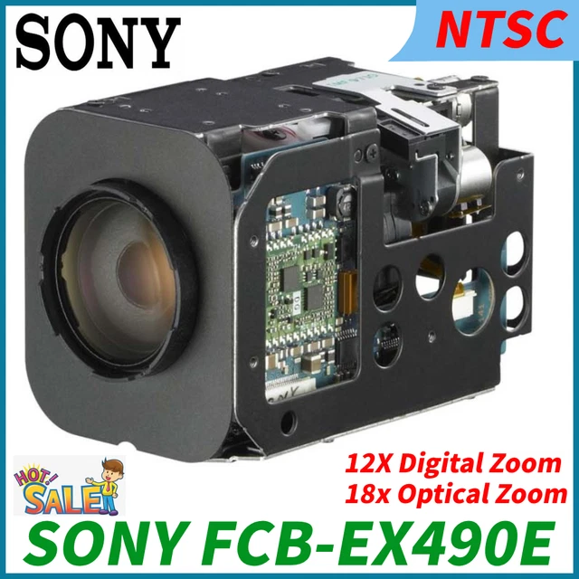 SONY FCB-EX490E 18X Optical 12X DigitaL Zoom CCTV Box Block Camera ...