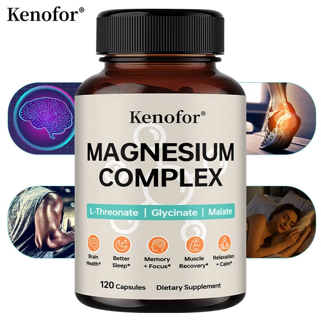 MAGNESIUM COMPLEX CAPSULES - Supports Brain Health,Promotes Muscle ...