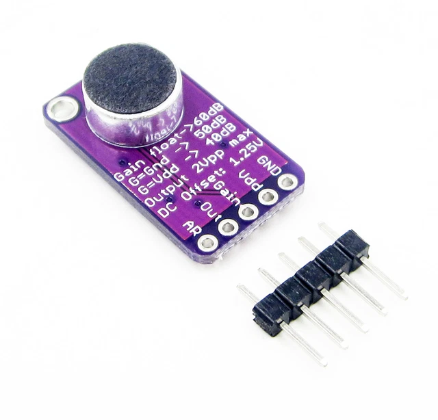MAX9814 ELECTRET MICROPHONE Amplifier Board Module AGC Auto Gain For ...