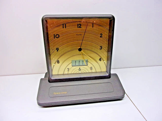RARO OROLOGIO DA tavolo Kundo Space Timer Clock plastica retrò VINTAGE ...