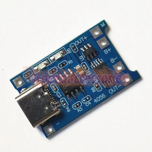 TP4056 1A LITHIUM battery charging board module TYPE-C USB interface ...