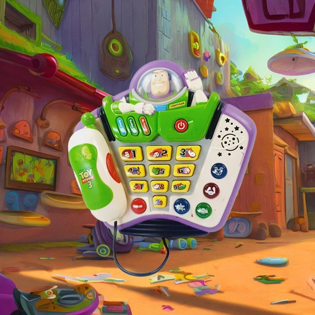 VTECH TOY STORY 3 Buzz Lightyear Talk and Teach Phone Disney Pixar £30.93 - PicClick UK