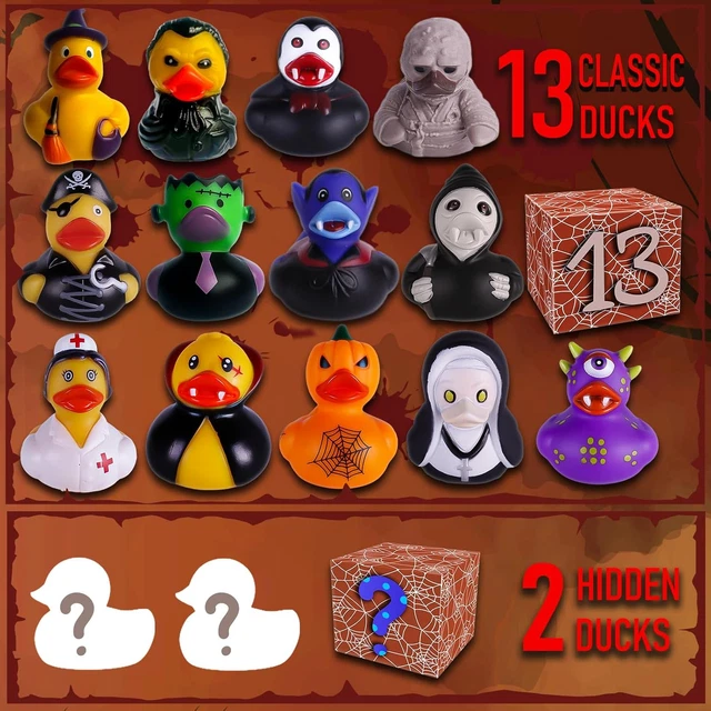 2025 HORROR RUBBER Duckies Advent Calendar - 13 Days of Spooky Fun £22. ...