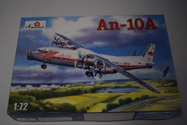 AMODEL 72020 ANTONOV An-10A 1:72 NEU mit OVP EUR 69,95 - PicClick DE