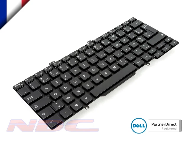 DELL LATITUDE 7400/5400/5410/5411 Single Point FRENCH Backlit Keyboard ...
