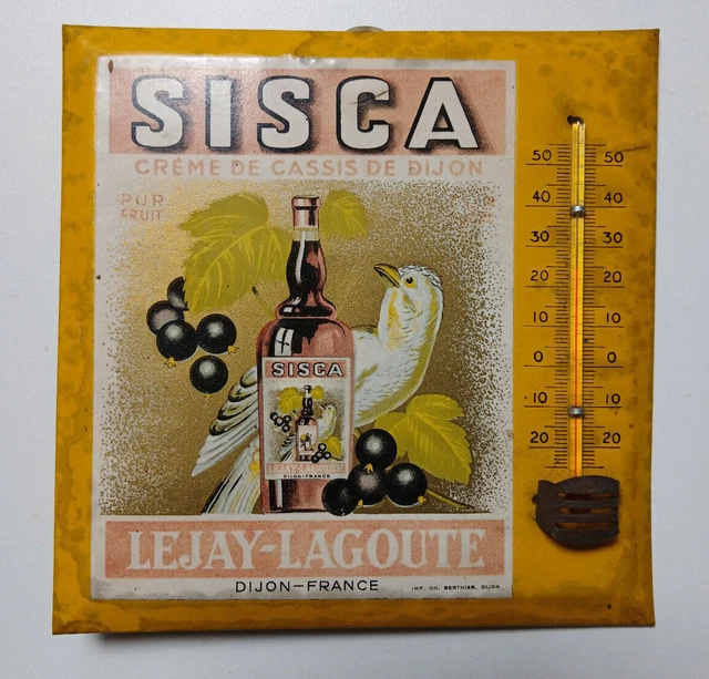 THERMOMÈTRE GLAÇOIDE CRÈME de cassis SISCA LEJAY LAGOUTE EUR 15,00 ...