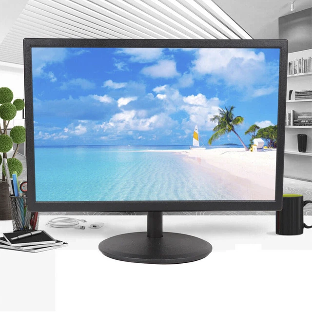 LED MONITOR 19& inch Desktop Computer PC Monitor 16:10 HDMI VGA With ...