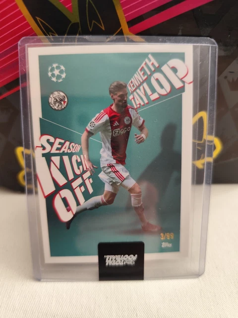 TOPPS TOTAL FOOTBALL 25/26 Kenneth Taylor Season Kick Off /99 Ajax EUR ...