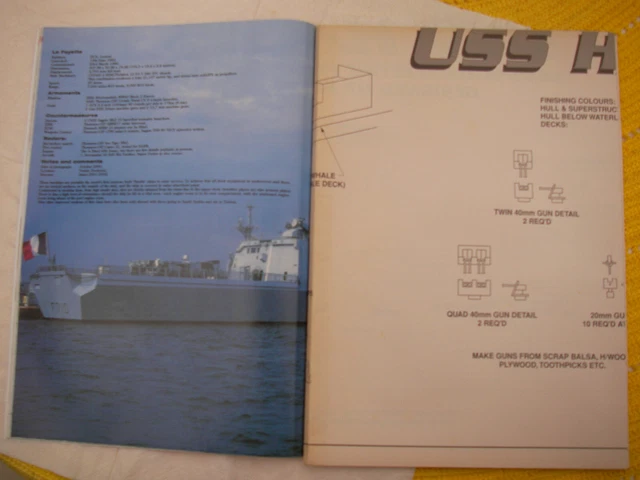 MODEL BOATS PLAN USS Hanley a warship with orig Mag November 2001 £7.04 ...