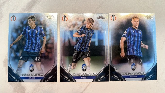 TOPPS CHROME 2023/2024 Atalanta Bergamo Scalvini De Ketelare ...