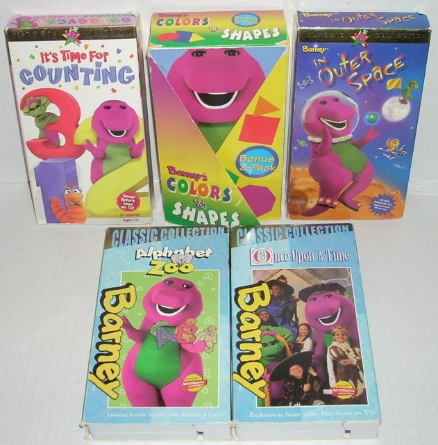 NASTRI VHS BARNEY AND FRIENDS (LOTTO DI 6) Collezione Classica Lyrick ...