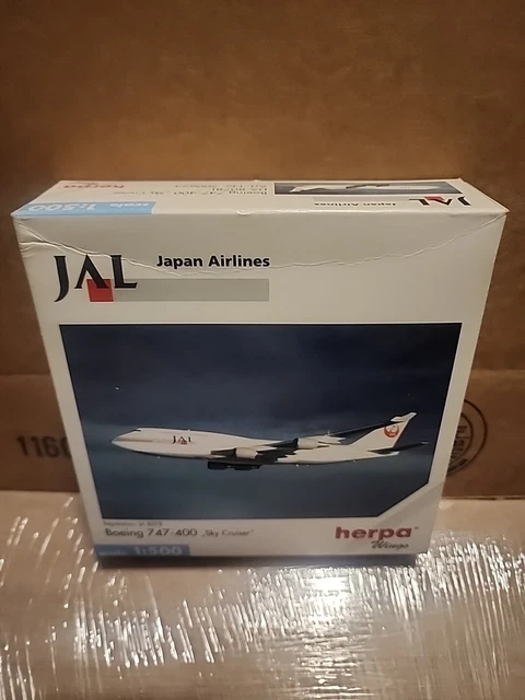 HERPA WINGS 1:500 JAL JAPAN AIRLINES BOEING 747-400 SKYCRUISER EUR 27,63 - PicClick DE