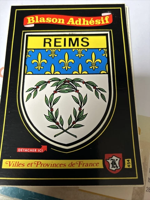 REIMS ÉCUSSON Blason Adhésif Villes Province De France EUR 2,40 - PicClick FR