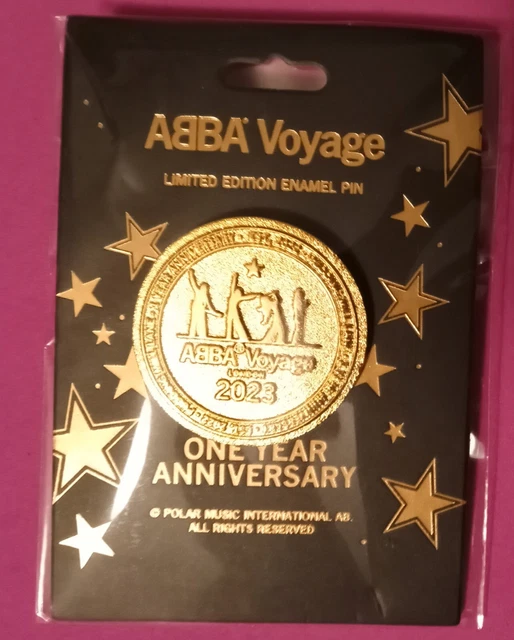 RARE ABBA VOYAGE 1St Anniversary Limited Edition Enamel Pin Badge ...