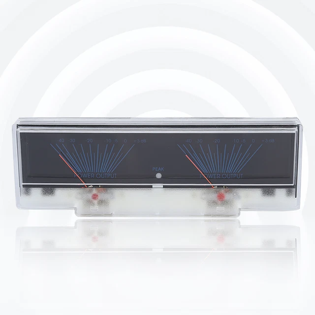 VU PANEL METER Analog Amplifier Power Level Indicator Backlight DB Tab ...