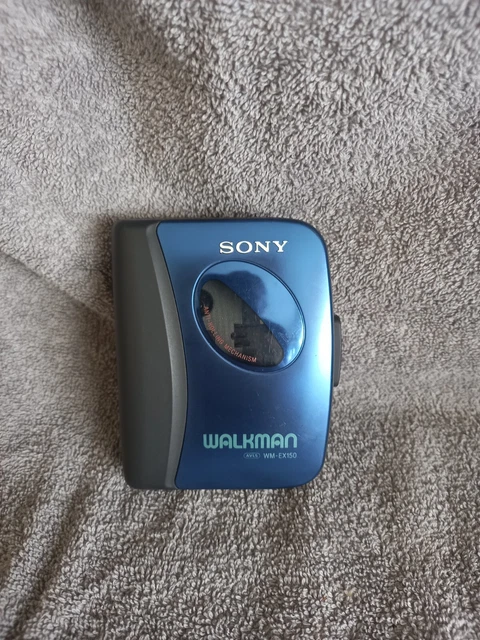 BLUE SONY WALKMAN WM-EX150 Personal Cassette Player fully working £29.99 - PicClick UK