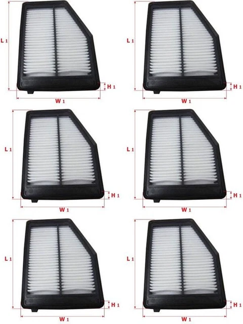 6 X SAKURA Air Filter FA-16990 fits Honda Civic 2.0 FG,FB (FB3) EUR 81 ...