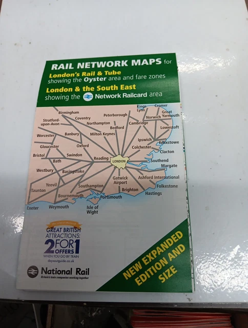 LONDON AND SOUTH East Rail & Tube Map December 2019 Edition LAST FEW! £ ...