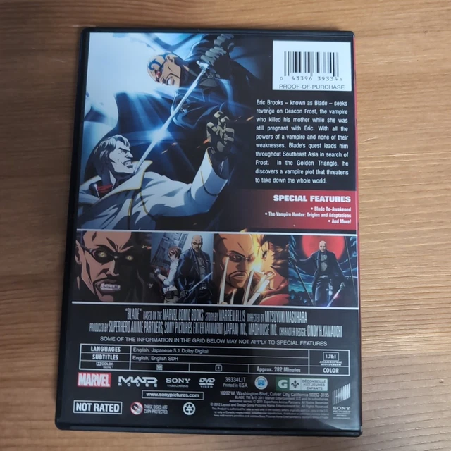 BLADE: THE ANIMATED Series (DVD, 2012, 2-Disc Set) $24.00 - PicClick CA