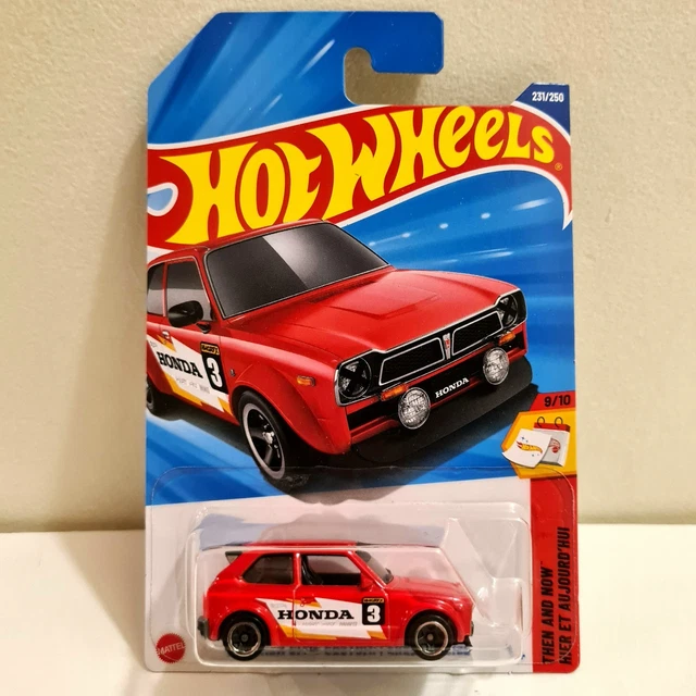 HOT WHEELS 2025 '73 Honda Civic Custom Then And Now Red Combined ...