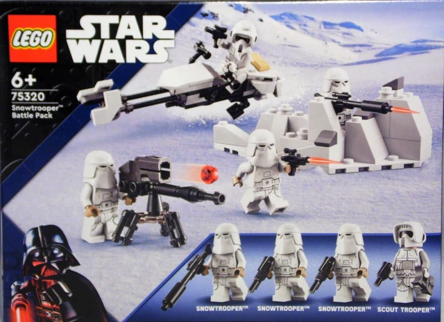 LEGO STAR WARS 75320 Snowtrooper Battle Pack 4 Trooper Speeder-Bike ...