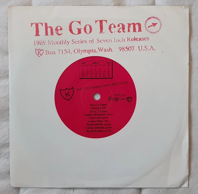 THE GO TEAM Scratch It Out 7 pouces caractéristiques Kurt Cobain Kurdt ...