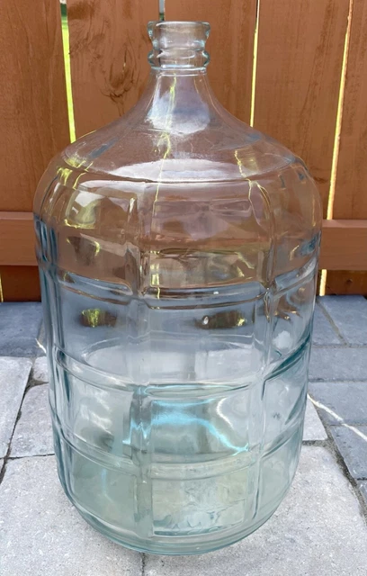 VINTAGE CRISA 5 Gallon Blue Tinted Glass Bottle Jug Carboy Mexico EUC ...