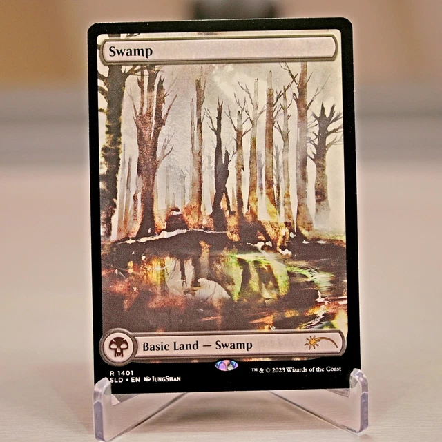SWAMP FULL ART Land #1401 | SLD Secret Lair Drop Méditations dans la ...